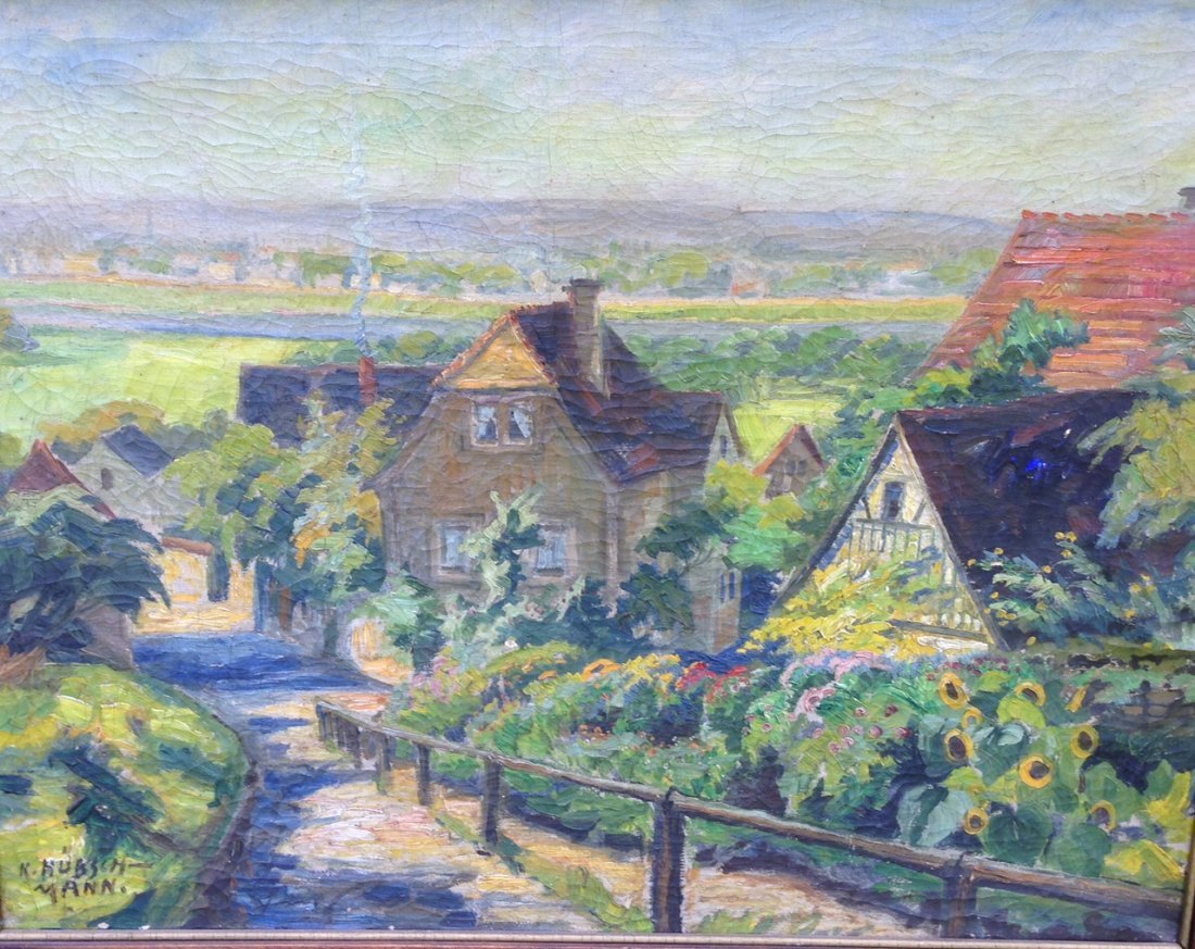 Kurt Hauschmann (Kurt Hutton) Landscape Painting c.1930 | Barnebys