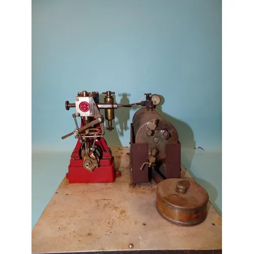 A Stuart Turner model vertical steam engine with horizontal ... | Barnebys