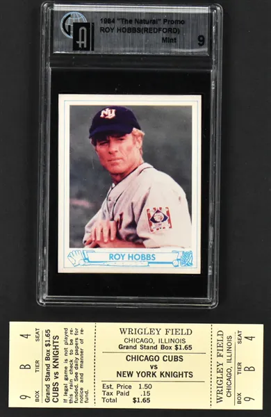1984 The Natural Roy Hobbs Promotional Baseball Card (Global MINT ...
