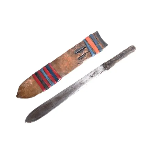 A vintage East African Maasai People tribal seme / machete. ... | Barnebys