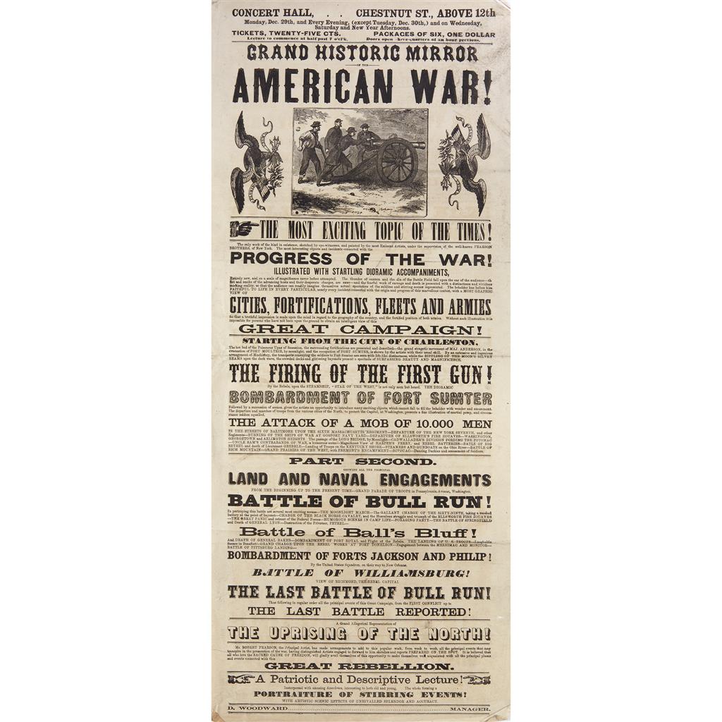 (American Civil War) 1 Piece. American Advertising Broadside - Civil ...