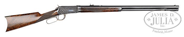 RARE DELUXE ENGRAVED WINCHESTER MODEL 1894 TAKE-DOWN LEVER ACTION RIFLE ...