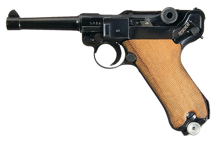 Rare and Unique WWII Mauser "byf" Code Police Luger... | Barnebys